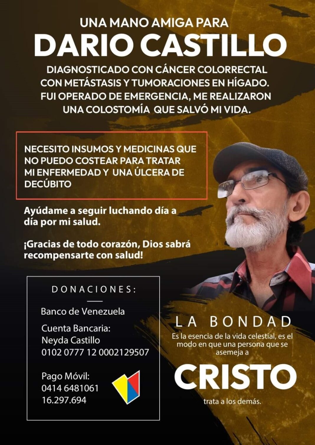 Reportero gráfico Darío Castillo solicita ayuda para tratamiento contra ...